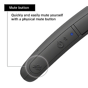 Sony SRS-NB10 Wireless Neckband Bluetooth Speaker - Charcoal Gray (Renewed)