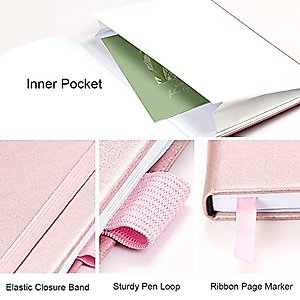 Password Book with Alphabetical Tabs, UpUGo Internet Address and Password Keeper Notebook for Computer & Website Logins, Medium Compact Size, Rose Gold