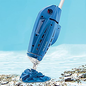 POOL BLASTER Millennium Cordless Above Ground Pool Vacuum w/Pole Set, High Capacity, Strong Suction, Handheld Rechargeable Swimming Pool Cleaner for Inground Pools, Hoseless Pool Vac by Water Tech