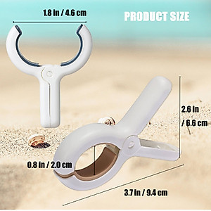 Beach Towel Clips Heavy Duty, Towel Clip for Beach Sun Loungers Pool Chairs Cruise, Large Clothes Pins Windproof Laundry Hanging Pegs Outdoor