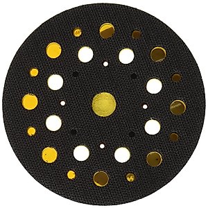 Mirka Backup Pad 5" Hook and Loop / 28 Holes / 1 pcs/Medium / 915GV28 Black
