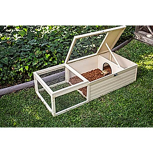 New Age Pet ECOFLEX Sonoran Tortoise House Habitat Stainless Steel Pen, Maple (EHRTT18-00P)