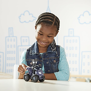 Marvel Spidey and His Amazing Friends Black Panther Action Figure and Panther Patroller Vehicle, for Kids Ages 3 and Up