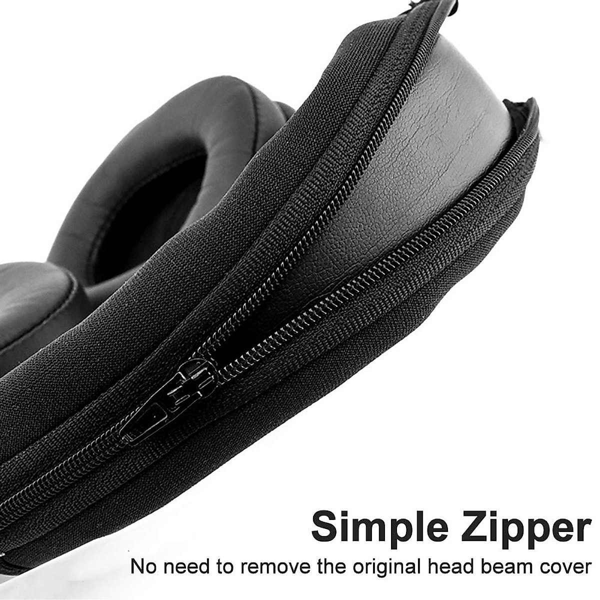 Ancable Replacement Headband Cover for Bose QuietComfort QC15, QC2, DIY Repair Headband Cushion for Bose QuietComfort 15, QuietComfort 25, QuietComfort 2 - Black 1-Pack