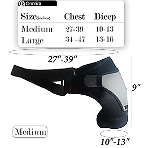 Shoulder Brace for Women and Men | Adjustable Compression Rotator Cuff Support | for Arthritis | Injury Prevention | Dislocated AC Joints (Medium)…