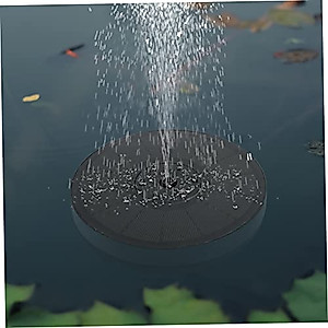 YARNOW 1pc Pond Free Pumps Spray Fish and Bath Standing Small for Garden Kit Birdbath Heads Pool Black Solar Running Patio Floating Decoration Tank Outdoor Bird Fountain with Water Pump