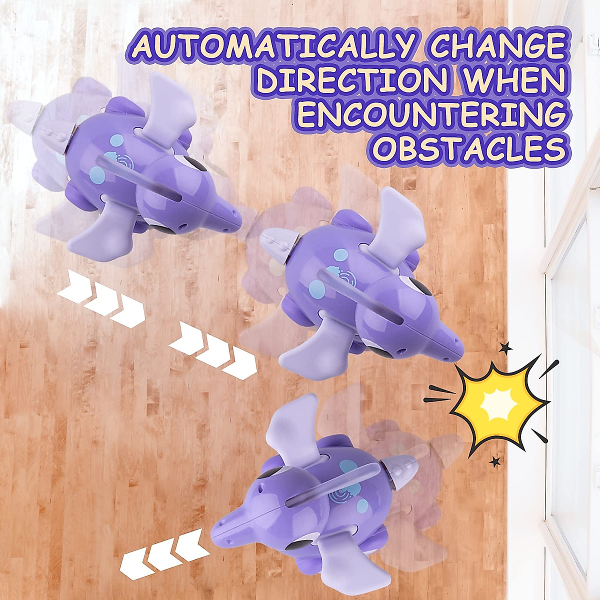 Kidpal Baby Toys 18 to 24 Months, Toys for 2 Year Old Boys Girls with Light and Music, Touch & Go Crawling Toys for babies18-24months, Baby Toys 18 Months, Gifts Toys for Age 2 Toddler