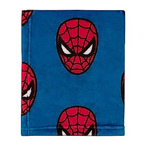 Marvel Spiderman Royal Blue and Red Super Soft Baby Blanket