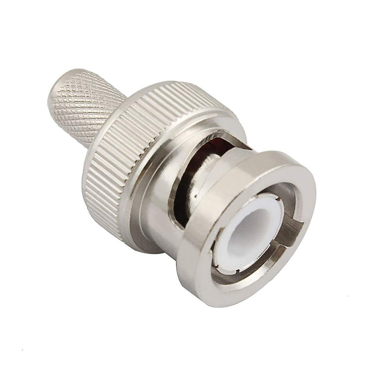 eifagur BNC Male Q9 Plug Crimp for RG8X RG-8X Mini-RG8 LMR240 50 Ohm Coax Cable Straight RF Coaxial Adapter Connector （Pack of 10）