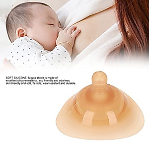 Silicone Nipple Shields for Nursing Newborn, Nipple Shield Protector Soft Nursing Breastfeeding Nipple Shield for Flat Inverted Nipples for Protecting Inverted Sore Nipples
