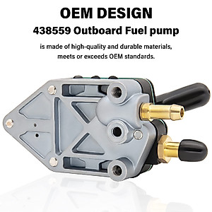 438559 Fuel pump For Johnson Evinrude outboard 25 35 50 65 70 75 85 88 90 100 105 115 135 140 HP Replace 385784 0438559 433390 395712 398385 765591 438557 0383765
