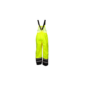 Pyramex RRWB3110L PU/Poly hi vis bib pants - size large