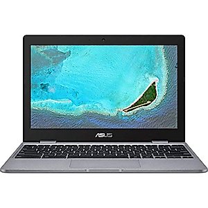 ASUS 11.6" Chromebook 4GB RAM 16GB eMMC Flash Memory Gray (Renewed)