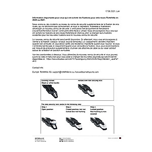 RSE-610 Black 42-47 Binding NNN Roller ski Skating Medium Wheels