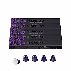 Nespresso Capsules OriginalLine, Ispirazione Arpeggio Intenso, Dark Roast Coffee, 50 Count Coffee Pods, Brews 1.35oz (ORIGINALLINE ONLY)