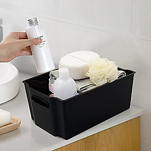 Yuright Pantry Stackable Organizer Bin, Plastic Freezer Storage Box, Set of 6, R