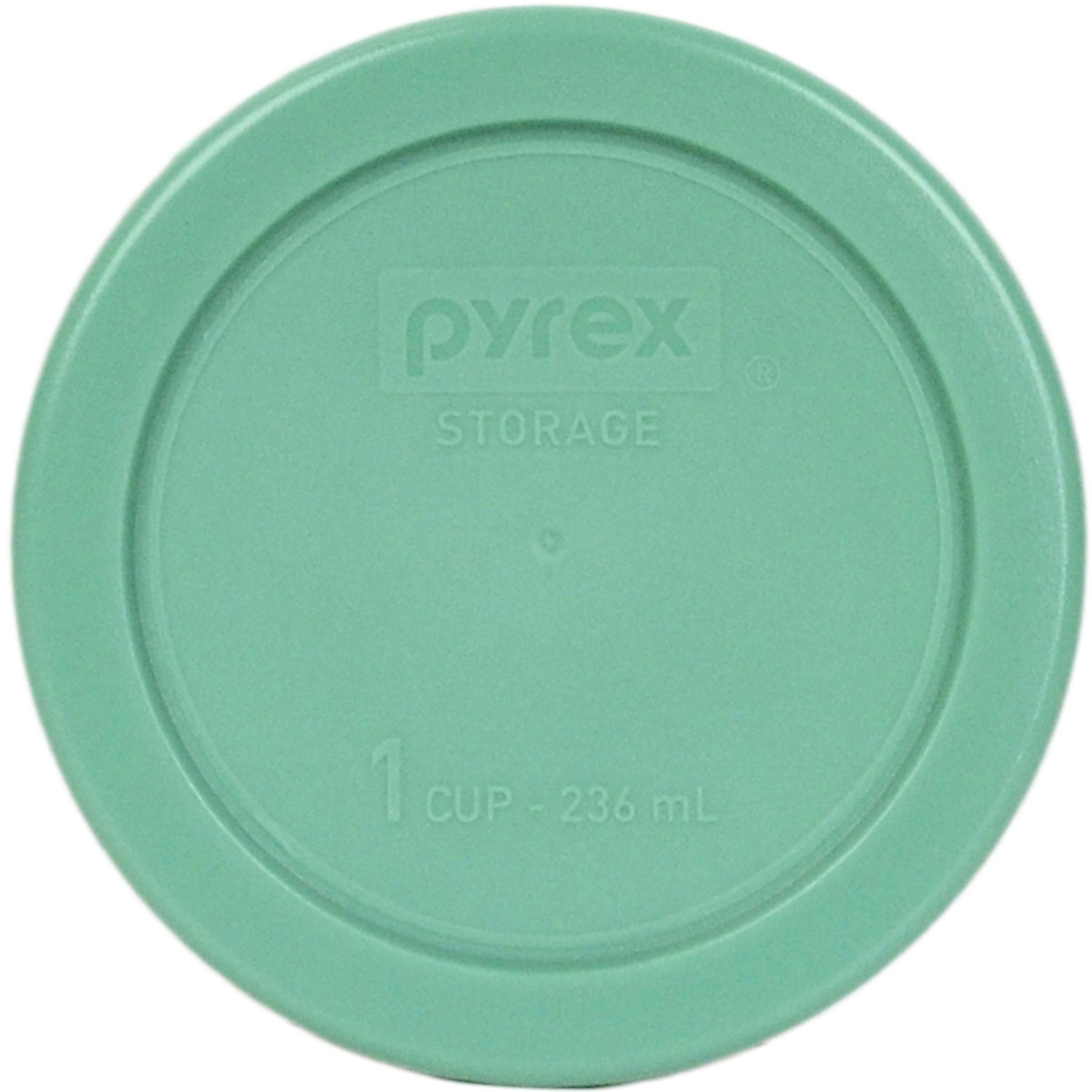 Pyrex Bundle - 2 Items: 7202-PC 1-Cup Green Plastic Food Storage Lids, Made in USA