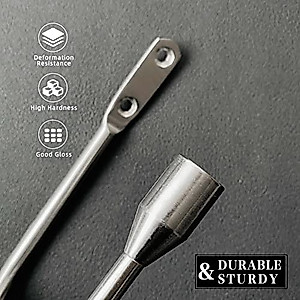 YH YAO Metal Curtain Holdbacks, 2PCS U Shaped Wall Mounted Hook for Home Decor, Decorative Curtain Tieback Curtain Drapery Tiebacks Hooks Curtain Hooks for Wall (Silver)