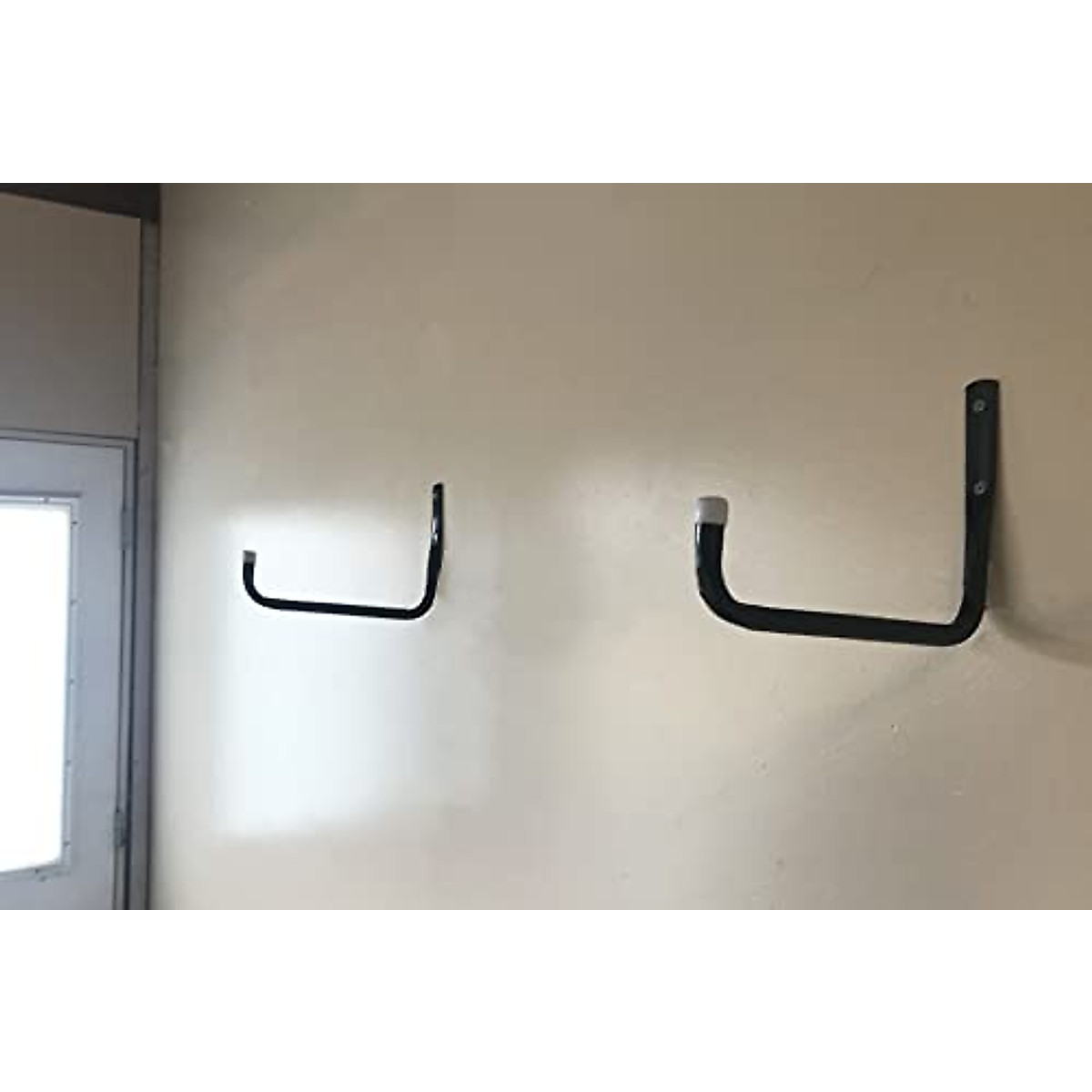 Shepherd Hardware 8091E Heavy Duty Steel 10-Inch Garage Storage Utility Hooks, 4 Pack, Black
