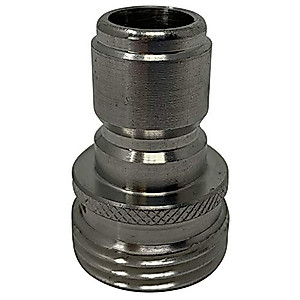 MTM Hydro Garden Hose Adapter 4 Piece 3/4” Quick Connect Fittings Kit, Stainless Steel High Pressure Couplings and Connectors for Pressure Washers and Car Detailing, 2x2