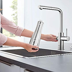 GROHE 31608002 Blue Professional Kitchen Faucet Starter Kit, Starlight Chrome