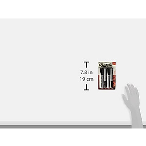 Sharpie 15661PP King Size Permanent Markers Black 4/Pack