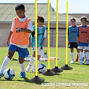 AKA SPORTS GEAR 6 Rubber Bases for Agility Pole | Weave Pole | Socccer Training Pole Base - 3 Pounds Each (6 Bases Only)