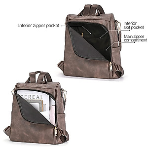 CLUCI Women Backpack Bundle with Women Wallet