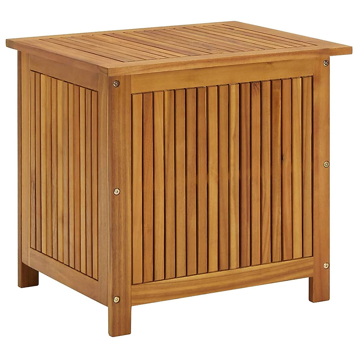 Camerina Patio Storage Box Deck Storage Box Outdoor Storage Cabinet Waterproof Storage Containers Storage Outdoor 23.6"x19.7"x22.8" Solid Acacia Wood