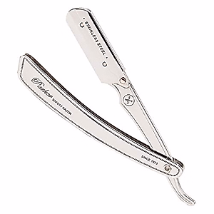 Parker SRX 100% Stainless Steel Straight Edge Professional Barber Razor & 5 Parker Premium Half Blades