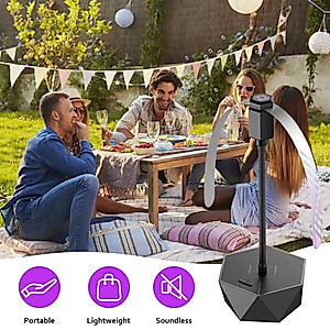 PIMAG Fly Fans for Tables, Fly Repellent Fans Outdoor Indoor Keep Flies Away, Portable Table Fly Fans with Holographic Blades for Picnic BBQ Party, 6 Pack