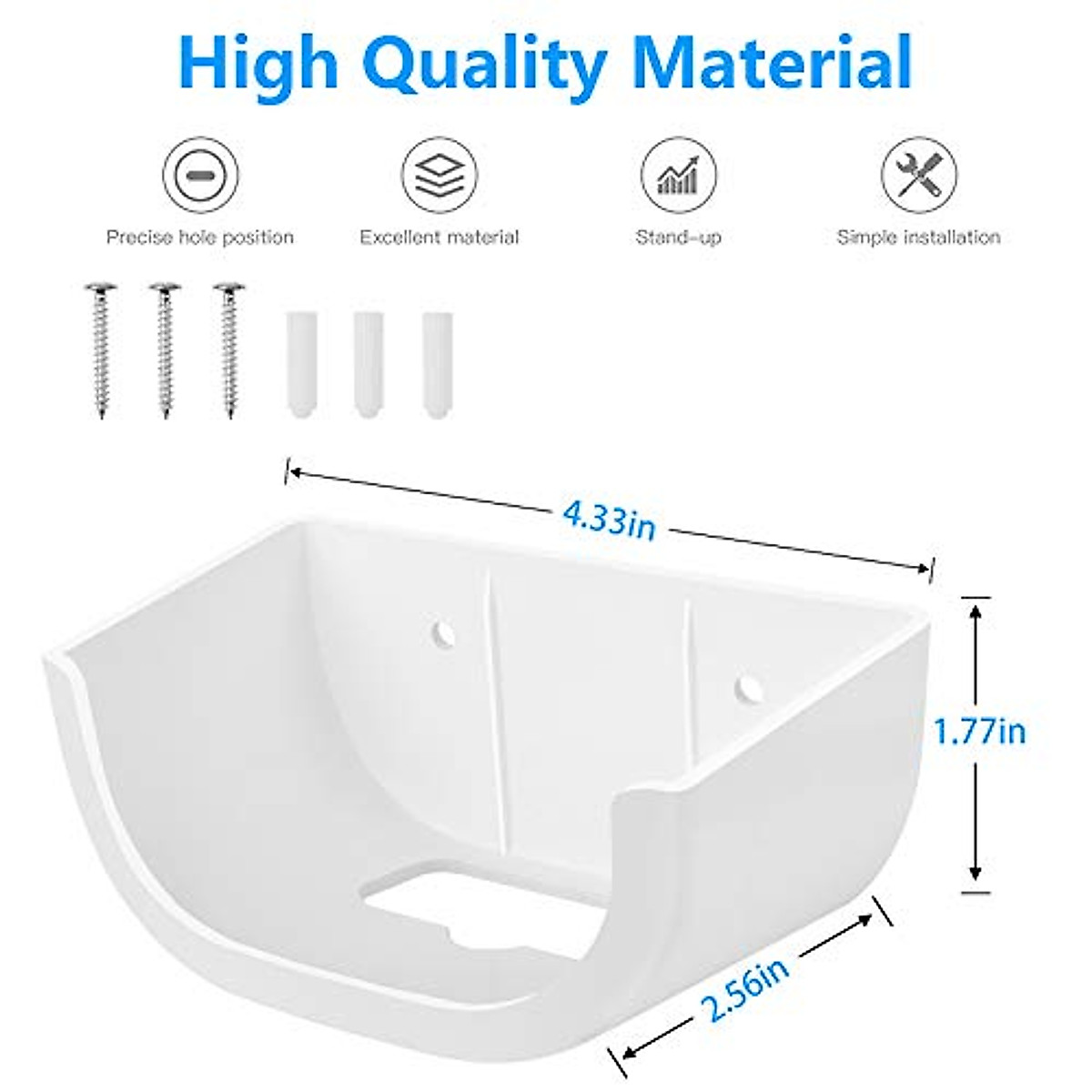 Huafly Screwless Wall Mount Bracket for Eero 6 Wifi, VHB Stick On Holder, Strong Adhesive Holder, No Tools No Drilling No Hole (2Pcs)