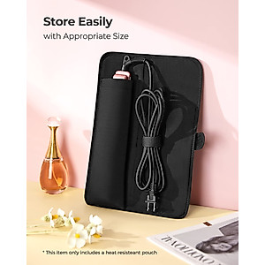 wavytalk Flat Iron Heat Resistant Pouch, Hair Tools Bag for Travelling&Storage, Curling Iron Cover Bag Hot Hair Tools Storage Bag, Travel Case Cover Pouch for Hair Styling Tools