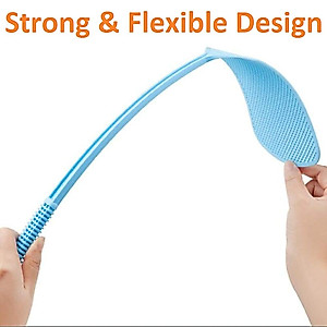 Fly Swatter, 4 Pack Strong Plastic Fly Swat Set with Long Flexible Handle Manual Heavy Duty Fly Swatters Assorted Colors