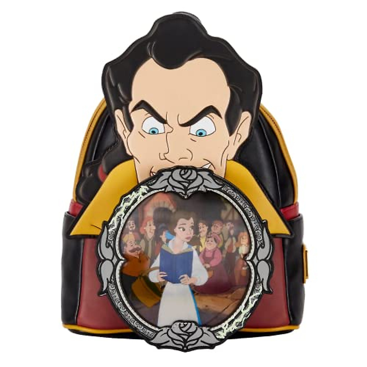 Loungefly Disney Villains Scene Gaston Womens Double Strap Shoulder Bag Purse
