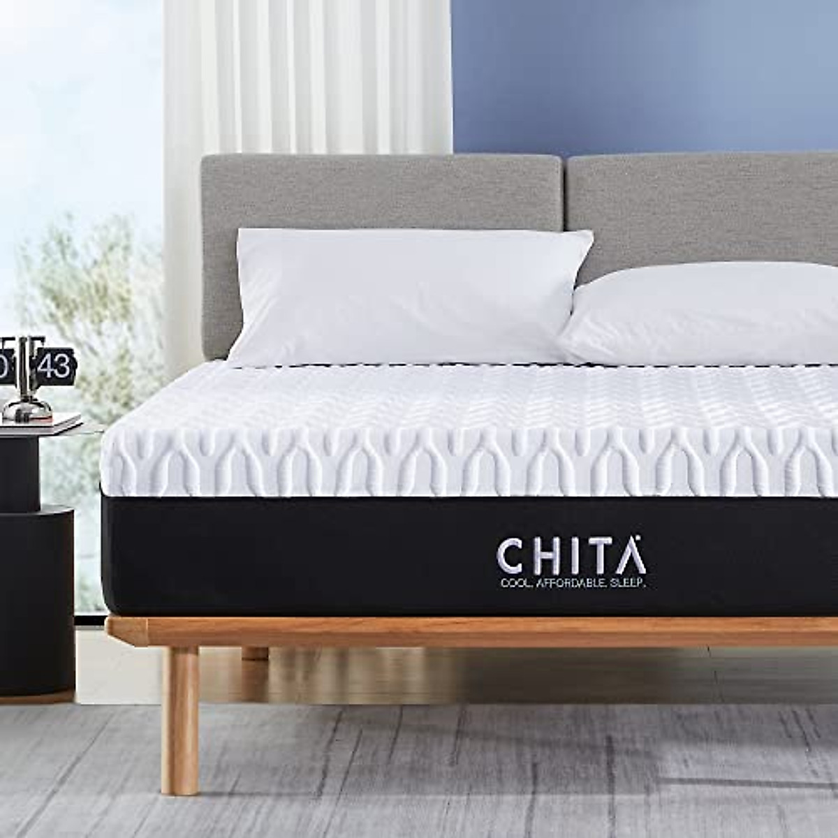 CHITA Twin Size Hybrid Mattress,11 Inch Cool Gel Fiberglass Free Hybrid Mattress, Medium Firm Mattress in a Box,CertiPUR-US Certified,10 Years Warranty