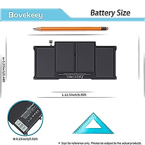 Bovekeey 55Wh A1405 Battery A1369 A1466 A1496 for MacBook Air 13 inch A1369 (2010-2011), A1466(Mid 2012, Mid 2013, Early 2014, Early 2015, 2017), A1496 A1377 [EMC :2925, 2469, 2559, 2392, 2632, 3178]