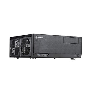 SilverStone Technology Grandia Series Aluminum HTPC Computer Case for ATX / SSI-CEB - Black (GD09B)
