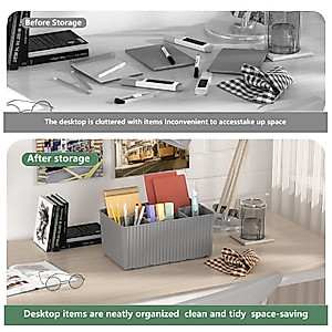 HI NINGER 2 Pack DIY portable shower caddy, plastic shower caddy portable organizer - Stackable caddy with handle for bath storage organizer,makeup,dorm caddy.classroom art organizers