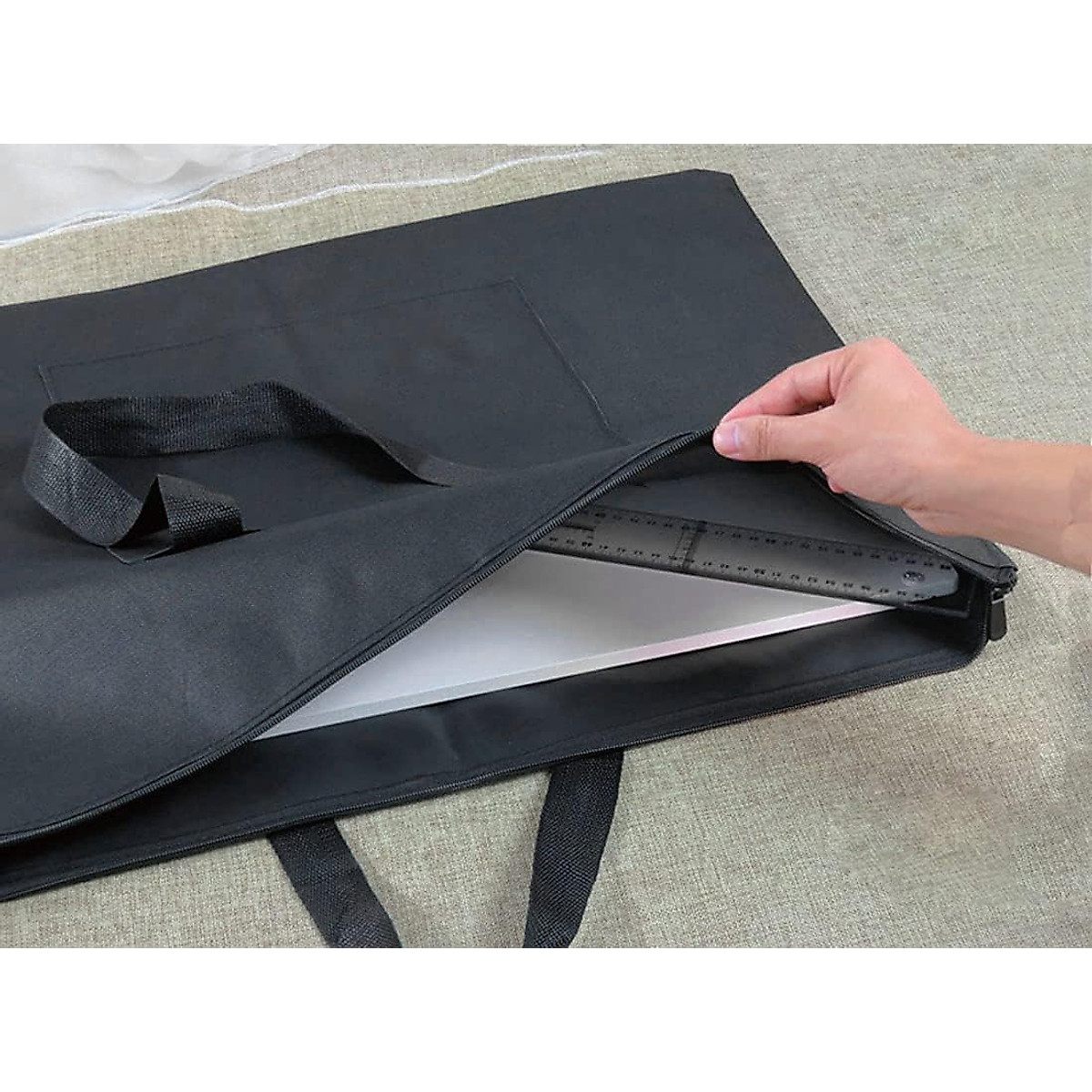 A2 Painting Drawing Board Storage Bag Waterproof Art Carry Tote Bag Canvas Art Portfolio Case Large File Folder Handbag