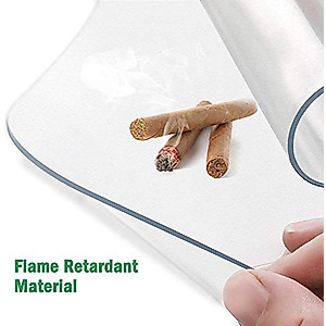 Seteol Home Office Chair Mat for Hardwood Floor, 30'' x 48'' Clear Floor Mat for Rolling Chairs, Floor Protector Thick Durable Chair Mat Chairmats (30" X 48" Rectangle)