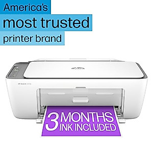 HP DeskJet 2855e Wireless All-in-One Color Inkjet Printer, Scanner, Copier, Best-for-home, 3 months of Instant Ink included (588S5A)