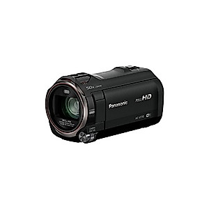 Panasonic Full HD Video Camera Camcorder HC-V770, 20X Optical Zoom, 1/2.3-Inch BSI Sensor, HDR Capture, Wi-Fi Smartphone Multi Scene Video Recording (Black)