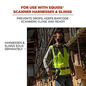 Ergodyne Squids 3133 Barcode Scanner Lanyard-Loop Attachment, 10-Pack