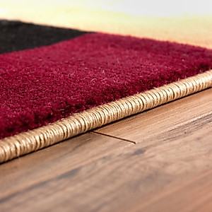 Imperial Mosaic Multicolor Geometric Modern Casual 8 Round ( 7'10'' Round) Area Rug Easy to Clean Stain Fade Resistant Shed Free Abstract Contemporary Color Block Boxes Soft Living Dining Room Rug