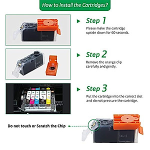 Supricolor 15 Pack PGI-225 CLI-226 Ink Cartridges High Yield Compatible with PIXMA iP4820 iP4920 iX6520 MG5120 MG5320 MG6120 MG6220 MG8120 MG8220 MX712 MX882 MX892 ( Without Gray)