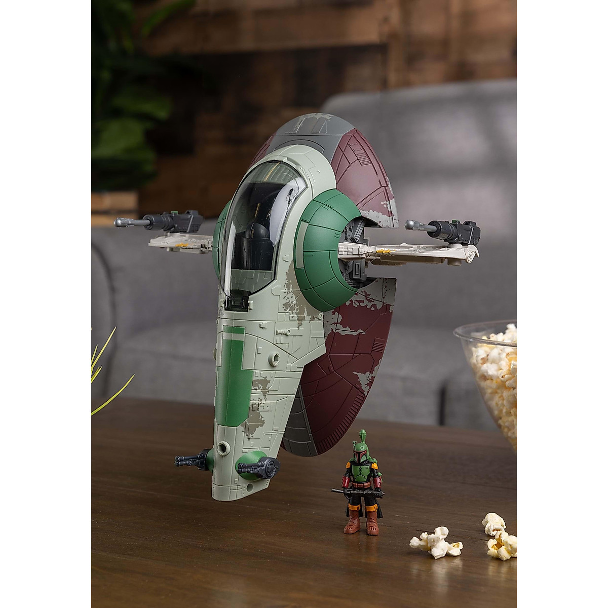STAR WARS Mission Fleet Starship Skirmish, 2.5 Inch Boba Fett Action Figure and Starship Vehicle, Toys for 4 Year Old Boys and Girls and Up