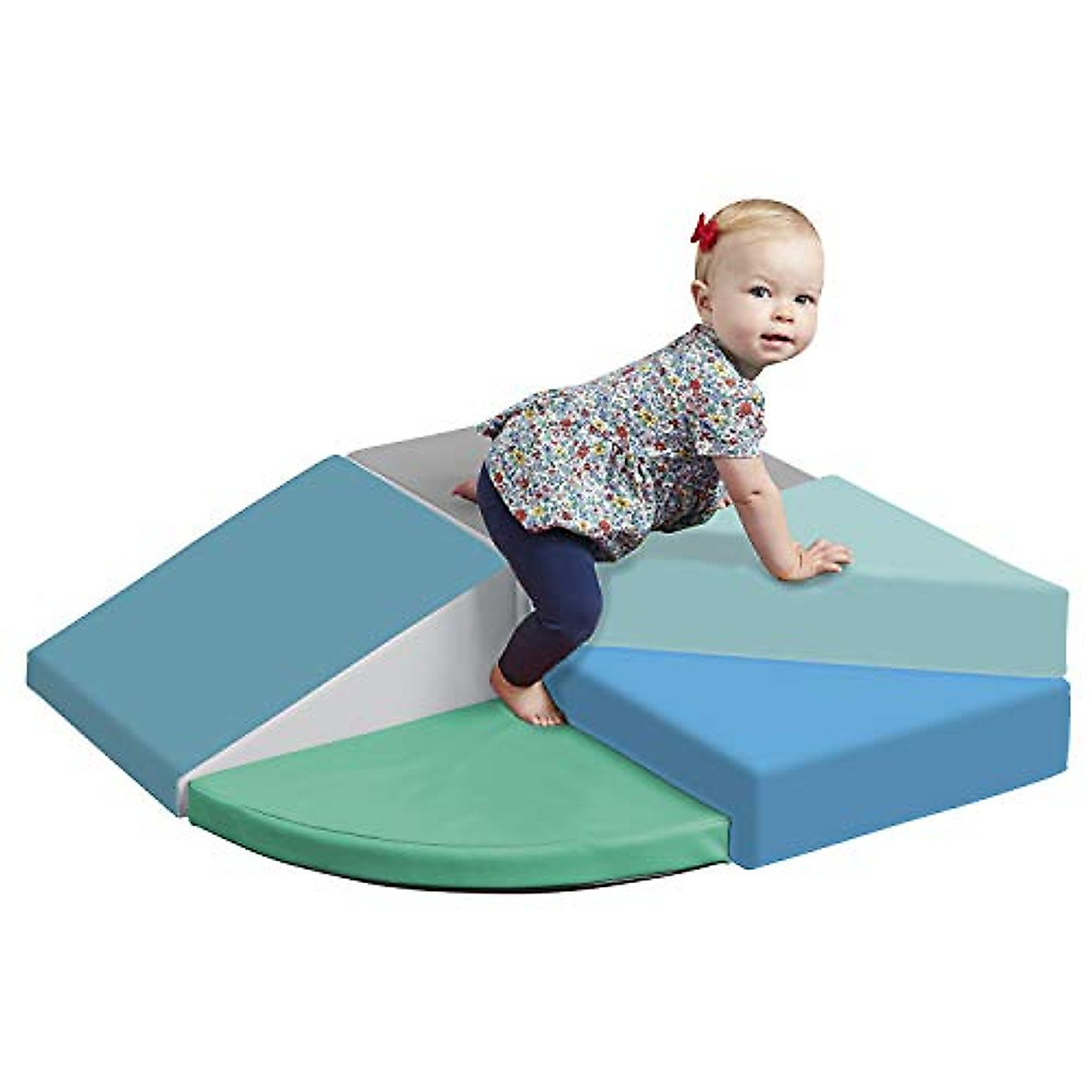 ECR4Kids SoftZone Junior Tiny Twisting Climber, Beginner Playset, Contemporary, 5-Piece