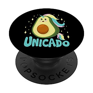 Uni Cado Unicorn Avocado Unicado Gift PopSockets PopGrip: Swappable Grip for Phones & Tablets