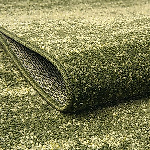 Rugs.com Angelica Collection Rug – 5' x 8' Green Medium Rug Perfect for Bedrooms, Dining Rooms, Living Rooms